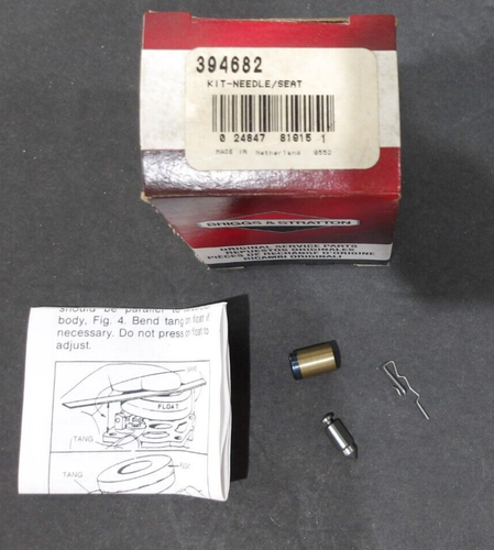 New Briggs & Stratton 394682 Needle & Seat Kit Genuine OEM Service Part ...