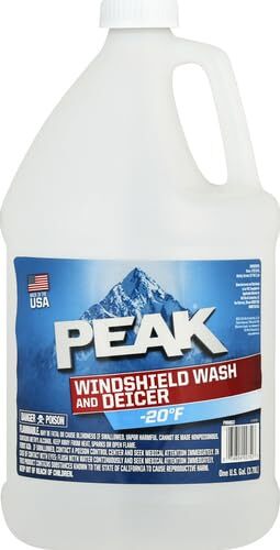Peak Windshield Washer Fluid 128 Fl Oz All Season Cleaning Agent Safe ...