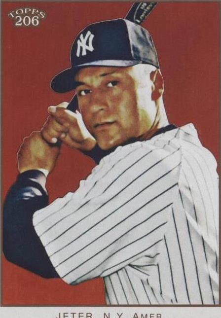 2009 Topps 206 - Derek Jeter #120 Batting for sale online | eBay
