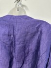 NEW Kaliko UK18 dark purple linen-blend jacket with crinkle finish and ...
