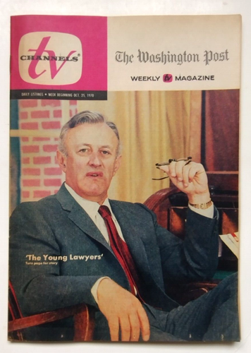 Washington Post TV Channels Guide Oct 1970 weekly tv magazine Lee J ...