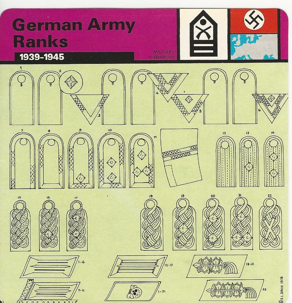 German Army Ranks Ww2 Militaryimagesnet Military