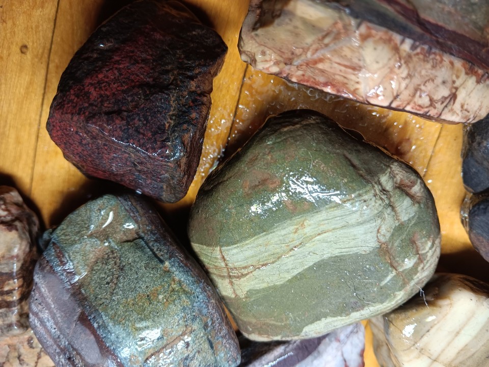 6 Lbs Of Rough Banded Stones Super Nice Banded Jasper From MN All Shown ...