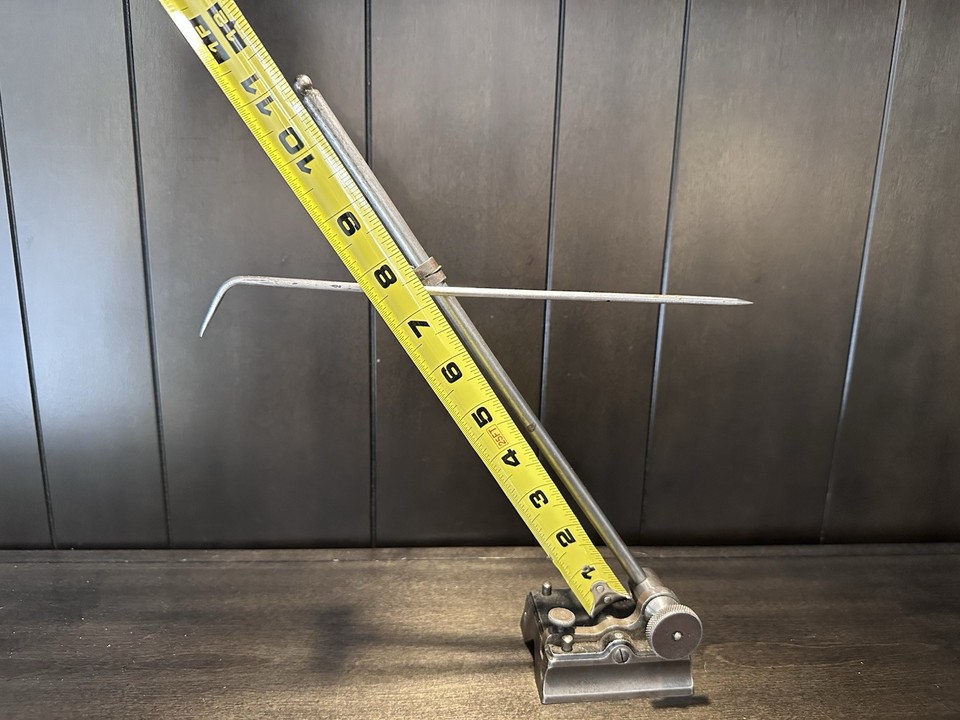 L.S. Starrett Athol Mass USA Surface Gage Gauge Vintage 9.5” Scribe 11 ...