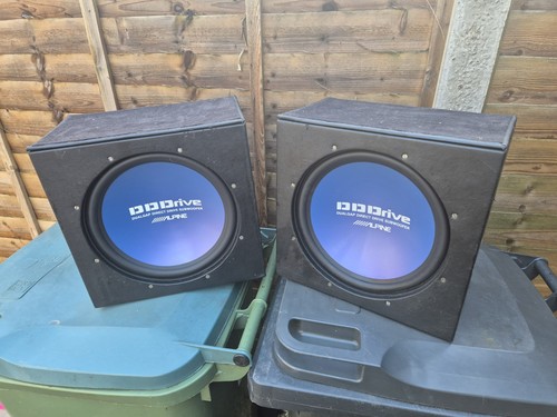 Alpine 10" Subwoofer Pair Retro Classic Old | eBay UK