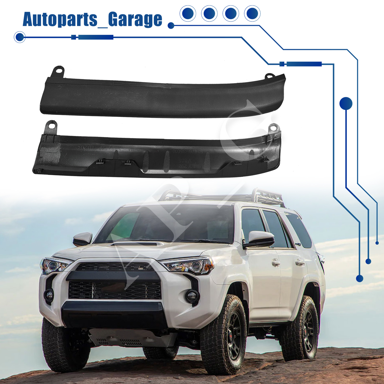 Front Bumper Grille Assembly Body Kits For 2014-2019 Toyota 4Runner ...