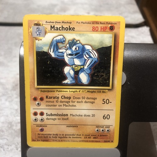 Pokémon TCG Machoke Base Set 34/102 Regular Unlimited Uncommon | eBay