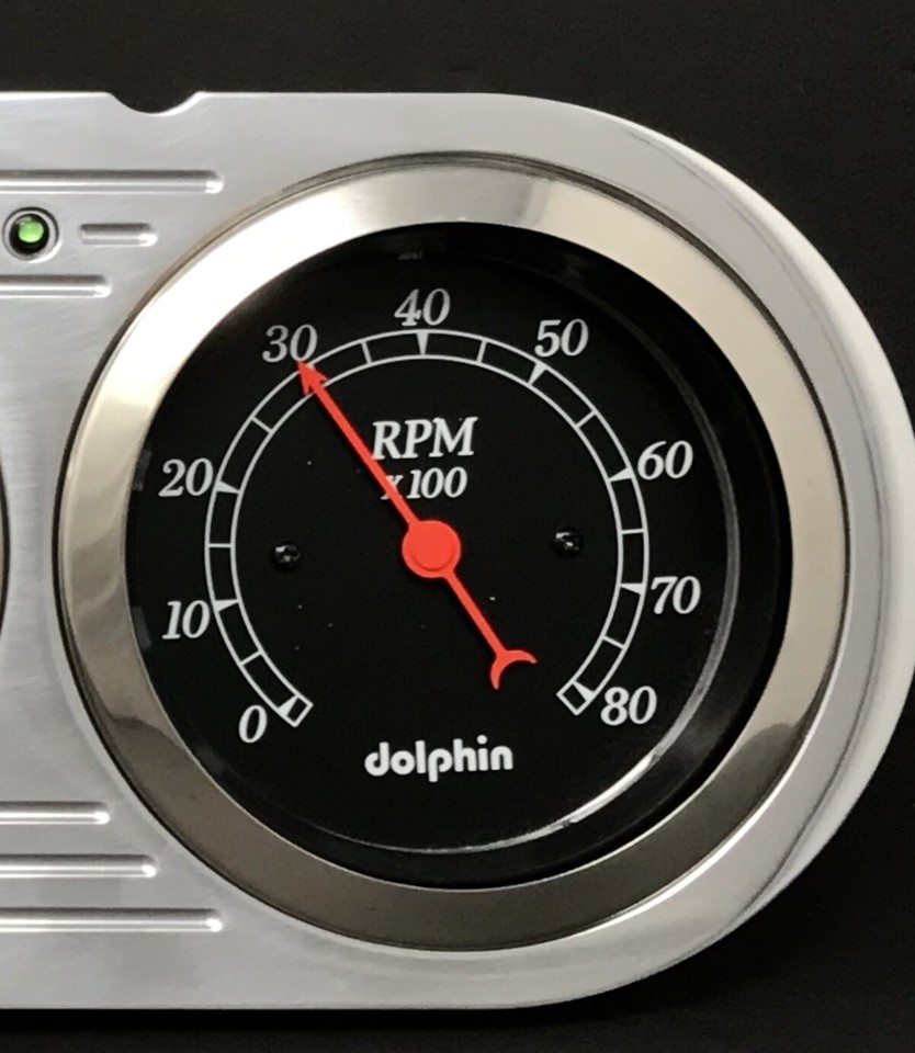 1963-1965 Chevy Nova 3 Gauge Dash Panel Quad Style Cluster Black ...