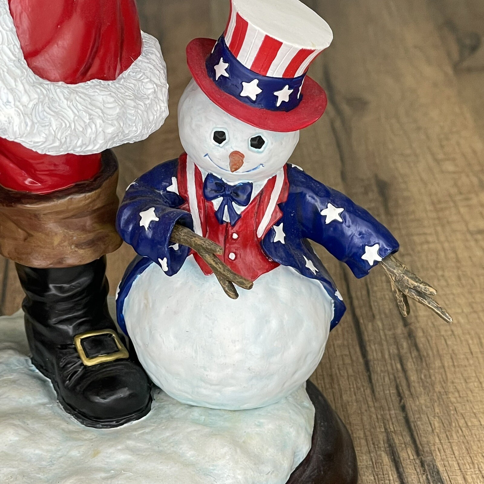 Danbury Mint Star Spangled Santa Claus Patriotic Christmas Figurine 4th ...