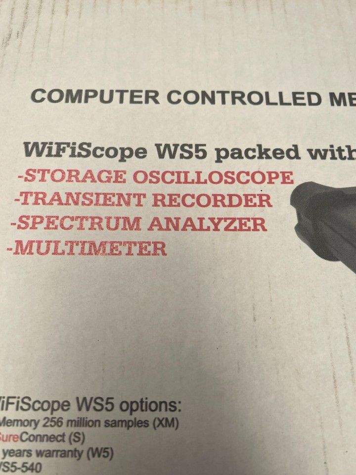 TiePie WiFiScope WS5 Oscilloscope / Spectrum Analyzer NEW NEXT DAY | eBay