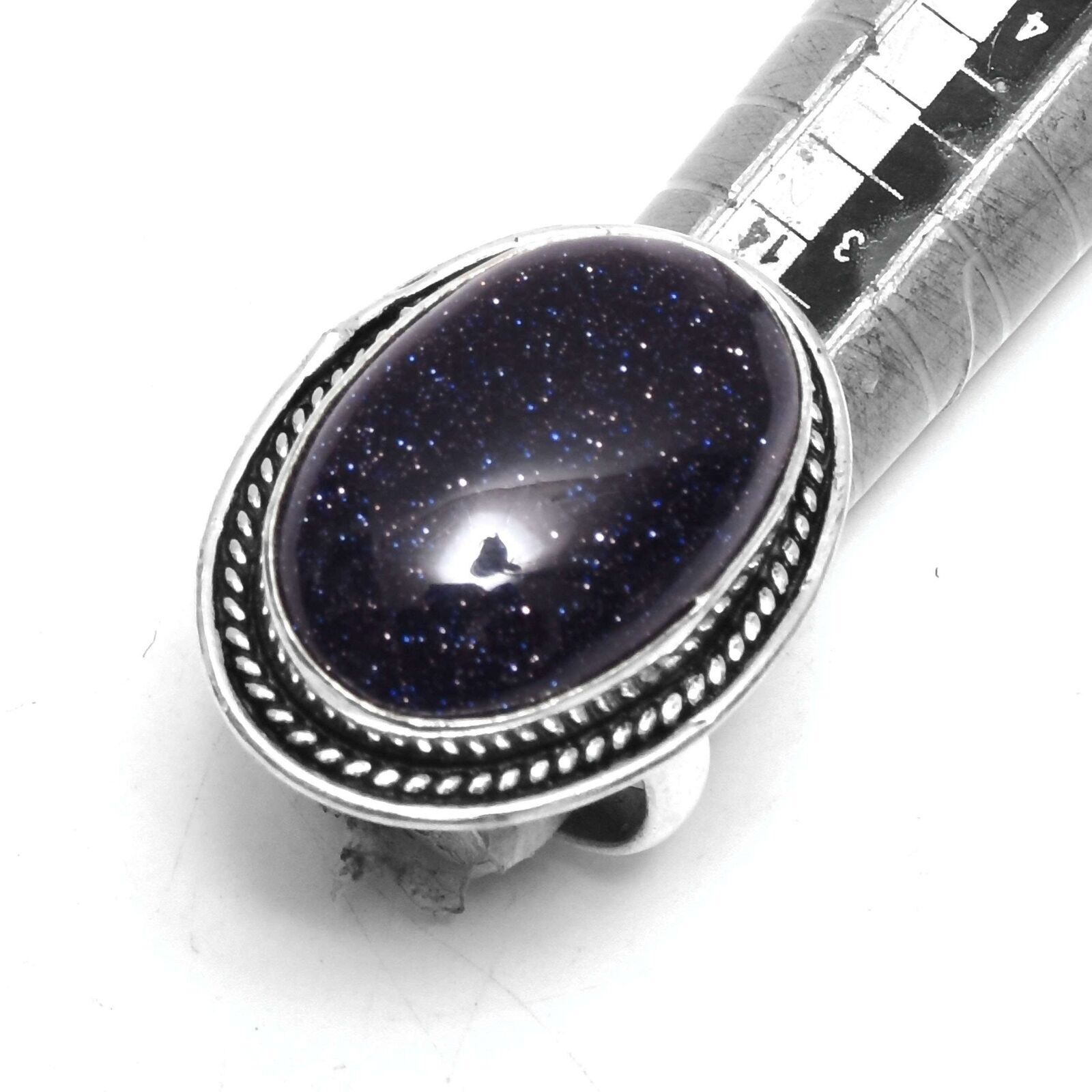 Blue Sunstone Ethnic Handmade Ring Jewelry US Size-9 IR-3638 | eBay