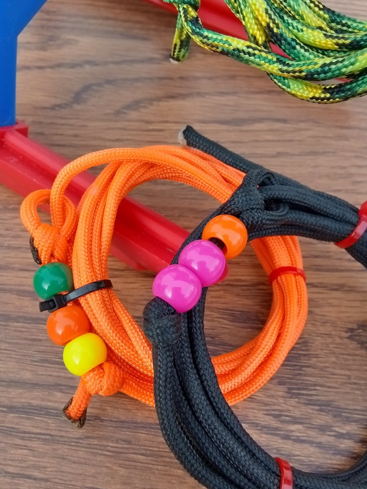 PAIR CHICKEN ROPES 7ft Length with SPEED BEAD Weighted Hondos by ...