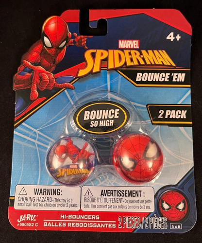 Marvel - Spiderman - HI-Bouncers - 2 Pack - Toy Balls - JA-RU | eBay