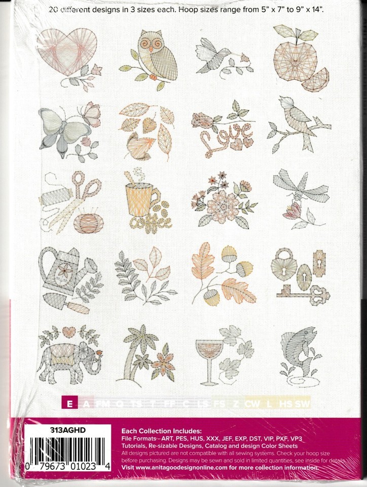 Nail Art Anita Goodesign Embroidery Design Machine CD | eBay