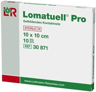 Lomatuell Pro 10cm x 10cm Wound Dressing (Box of 10 dressings) - NEW UK ...