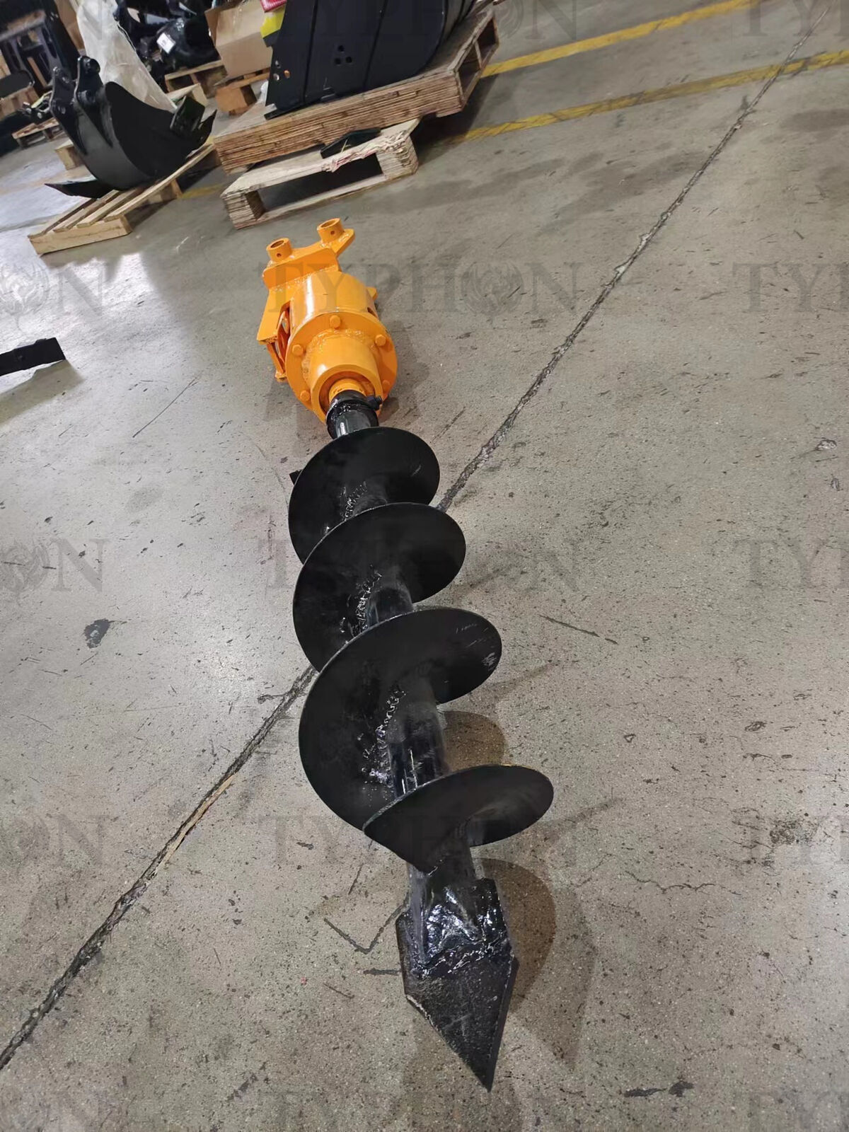 8inch Dia Hydraulic Earth Auger Post Hole Digger 2.5 ton Excavator ...