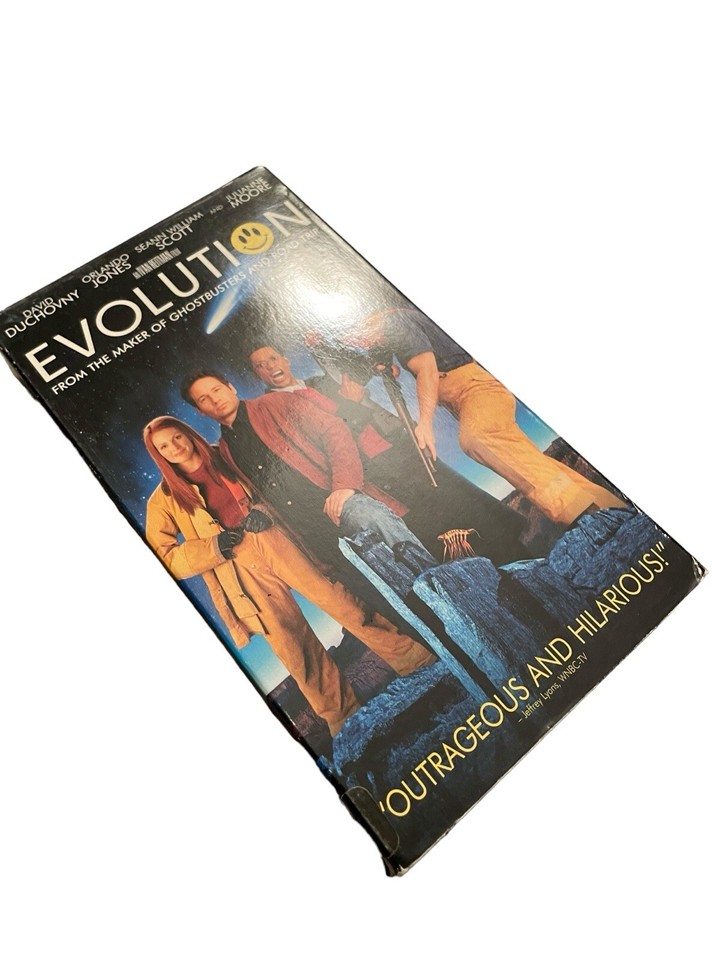 Evolution VHS 2001 Video Tape Duchovny Sci Fi Horror Comedy Blockbuster ...