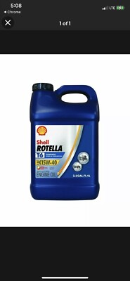 Shell Rotella T6 15w-40 Full Synthetic Diesel Engine Oil (2.5 Gallon ...