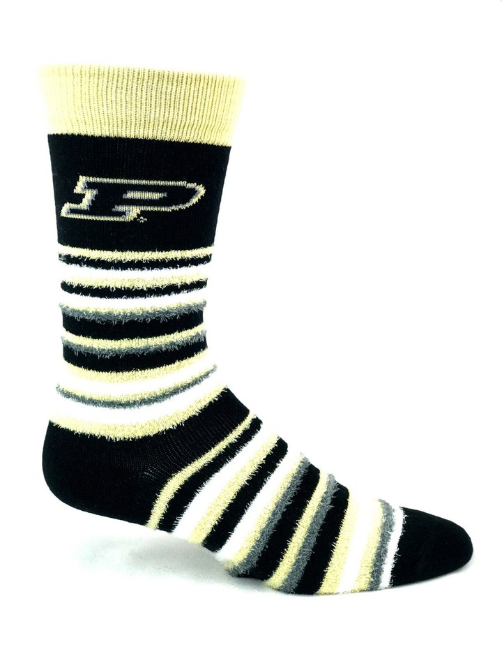 Purdue Boilermakers Muchas Rayas Fuzzy Crew Socks | eBay