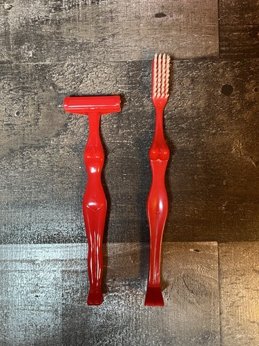 Novelty Sexy Toothbrush & Razor Red Gag Gift | eBay