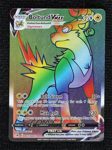 2021 Pokemon Sword & Shield - Fusion Strike Secret VMAX Boltund #267 | eBay