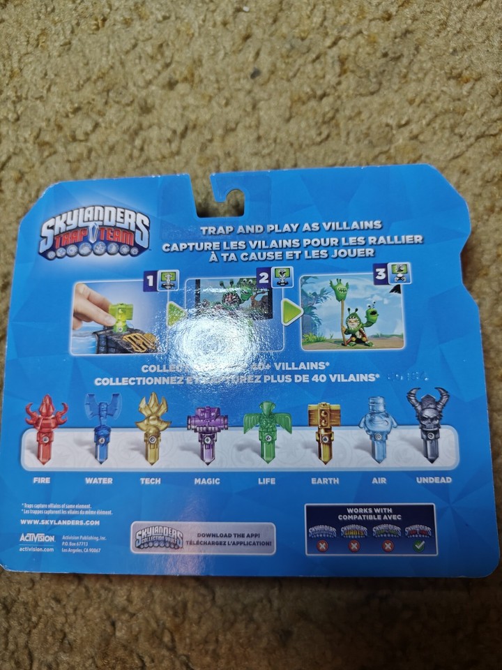 Skylanders Trap Team Triple Traps Air Sword Kaos Earth Bunny Brand New ...