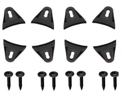 GRILL COVER MOUNTING CLIPS Clamps w/ Mounting Screws Mesh Waffle ...