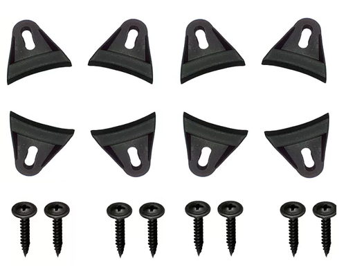 GRILL COVER MOUNTING CLIPS Clamps w/ Mounting Screws Mesh Waffle ...