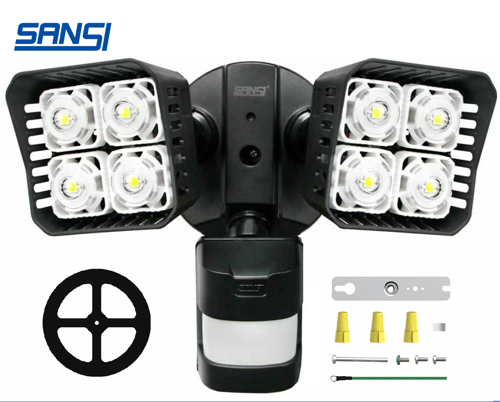 SANSI 30W LED Security Light Motion Sensor 3400lm Spotlight Home Yard ...
