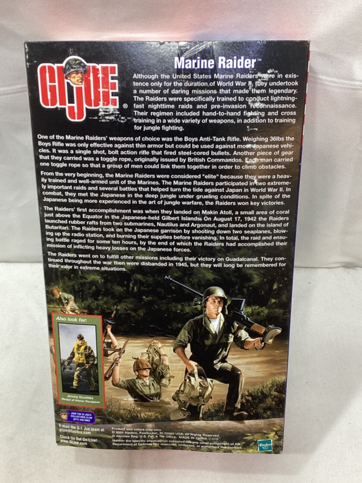 NEW GI Joe WW2 Collection US Marine Raider Doll / Figure 12 Inch Boxed ...