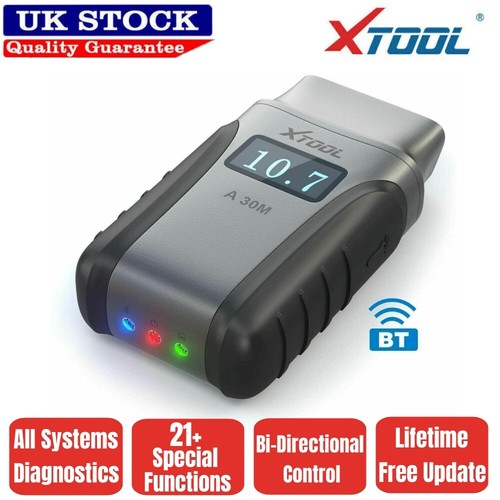 XTOOL A30M Wireless BT OBD2 Scanner All System Bi-Directional Engine Code Reader | eBay