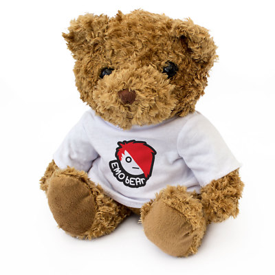 NEW - EMO Teddy Bear - Soft Cute Cuddly - Gift Present Birthday Xmas | eBay