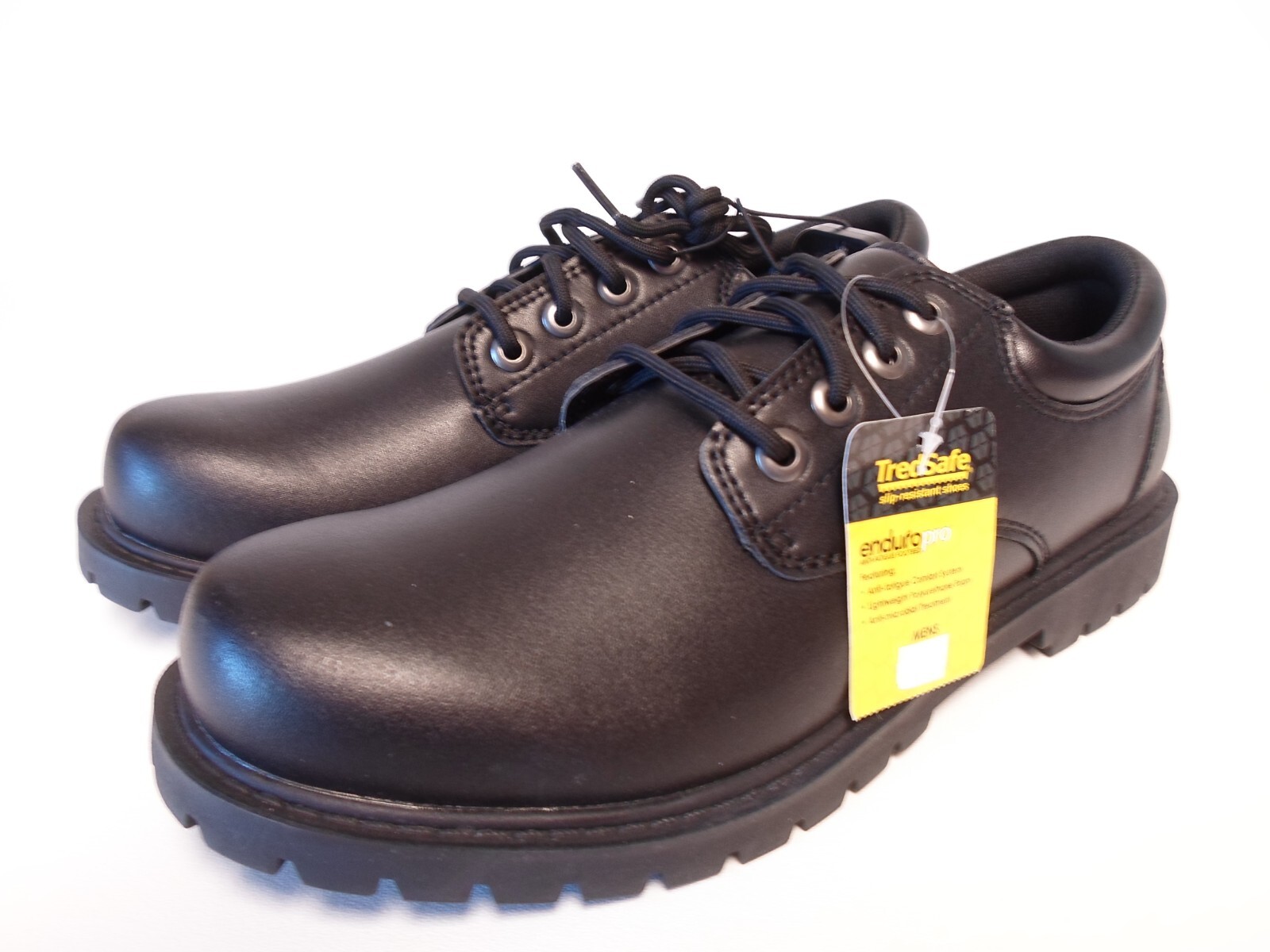 TREDSAFE Mens SIZE 7 Black Sneaker Slip Resistant Work Shoe Tread | eBay
