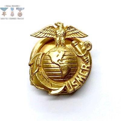 WWII MARINE CORPS RESERVE MEMBERSHIP LAPEL PIN BUTTON USMC PERIOD ISSUE ...