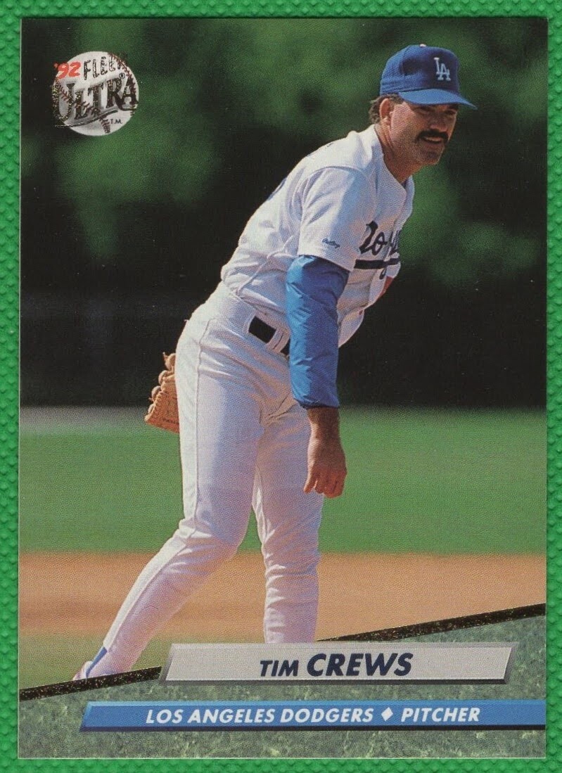 Tim Crews - 1992 Fleer Ultra #502 - Los Angeles Dodgers Baseball Card ...
