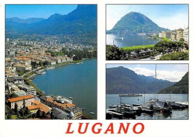 Postcard Lugano Multiview Vintage Unposted M21 | eBay