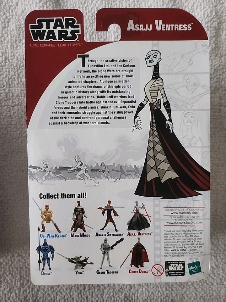 2003 HTF STAR WARS CLONE WARS COMPLETE SET OF 8 ALL UNOPENED! CARTOON ...