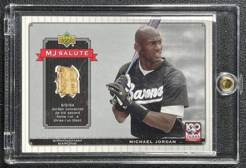 MICHAEL JORDAN 2001 UPPER DECK MINORS CENTENNIAL #MJ-B7 MJ GAME-USED ...