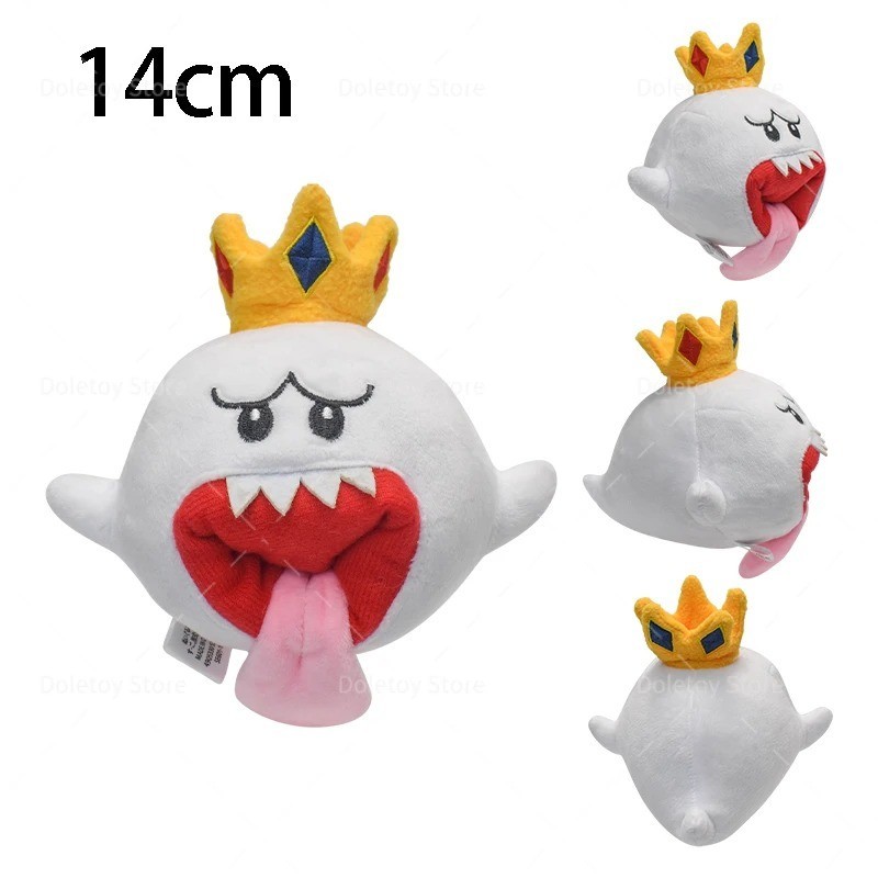 8" Super Mario Bros King Boo Plush Toys Soft Stuffed Doll Kid Xmas ...