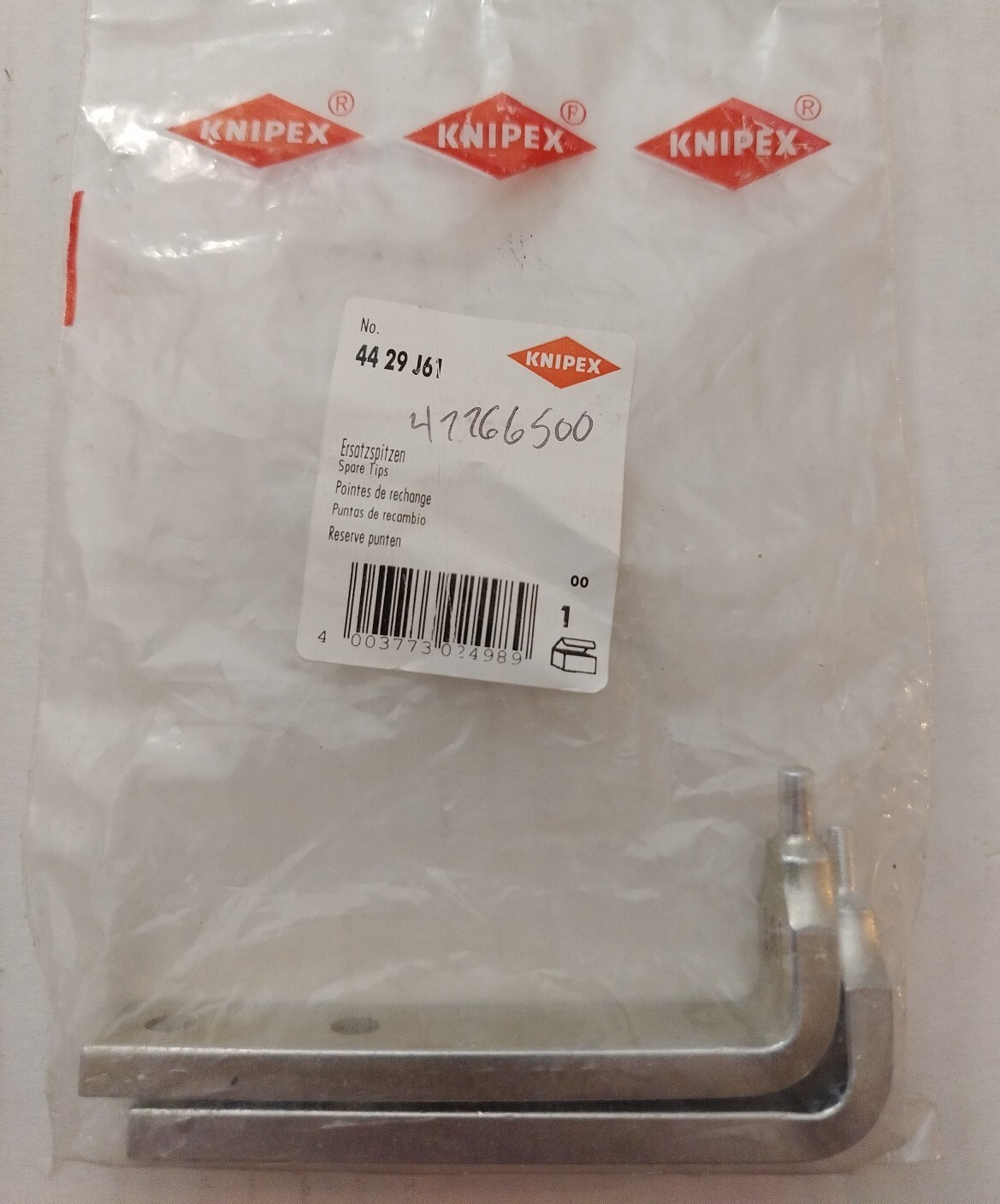 NEW. Knipex 3 3/4" Spare Tips for 44 20 J6144 29 J61 | eBay