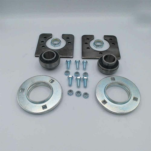 1" Live Axle Bearing Kit for Go Kart Drag Mini Bike 3-Hole Flangettes ...