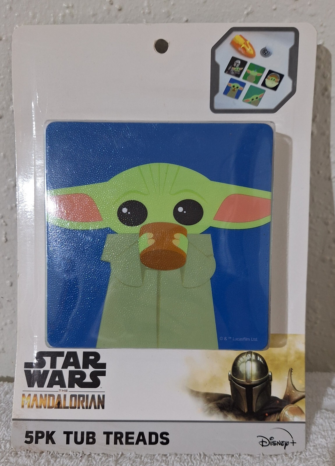 Star Wars Bath Tub Treads Shower Mandalorian Baby Yoda Kids Bathroom | eBay