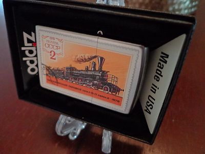 USSR CCCP 1878 STEAM LOCOMOTIVE 1979 STAMP ZIPPO LIGHTER MINT IN BOX | eBay