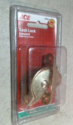 Ace 14328 Window Sash Lock Crescent Bright Brass Finish #5298591 FREE ...