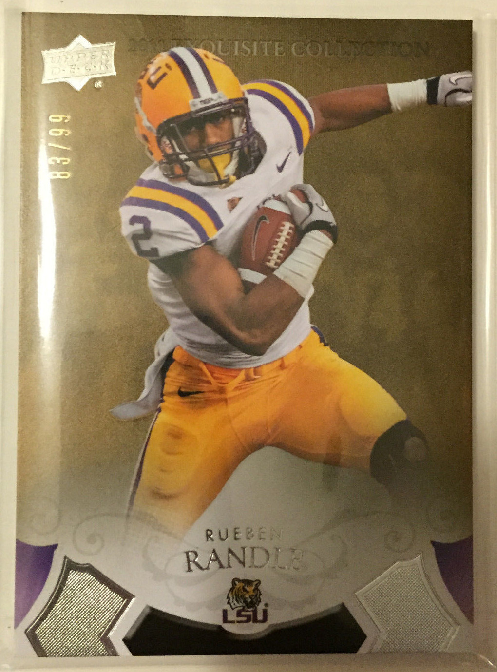 Rueben Randle 2011 UD Exquisite GOLD 2012 RC #'d 83/99 - NY GIANTS ...