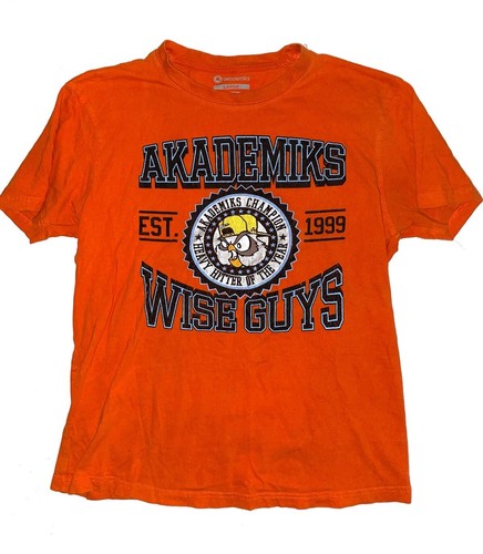 Vintage Akademiks Wise Guys Shirt Mens L Orange Hip Hop Rap Graphic 90s Y2K RARE | eBay