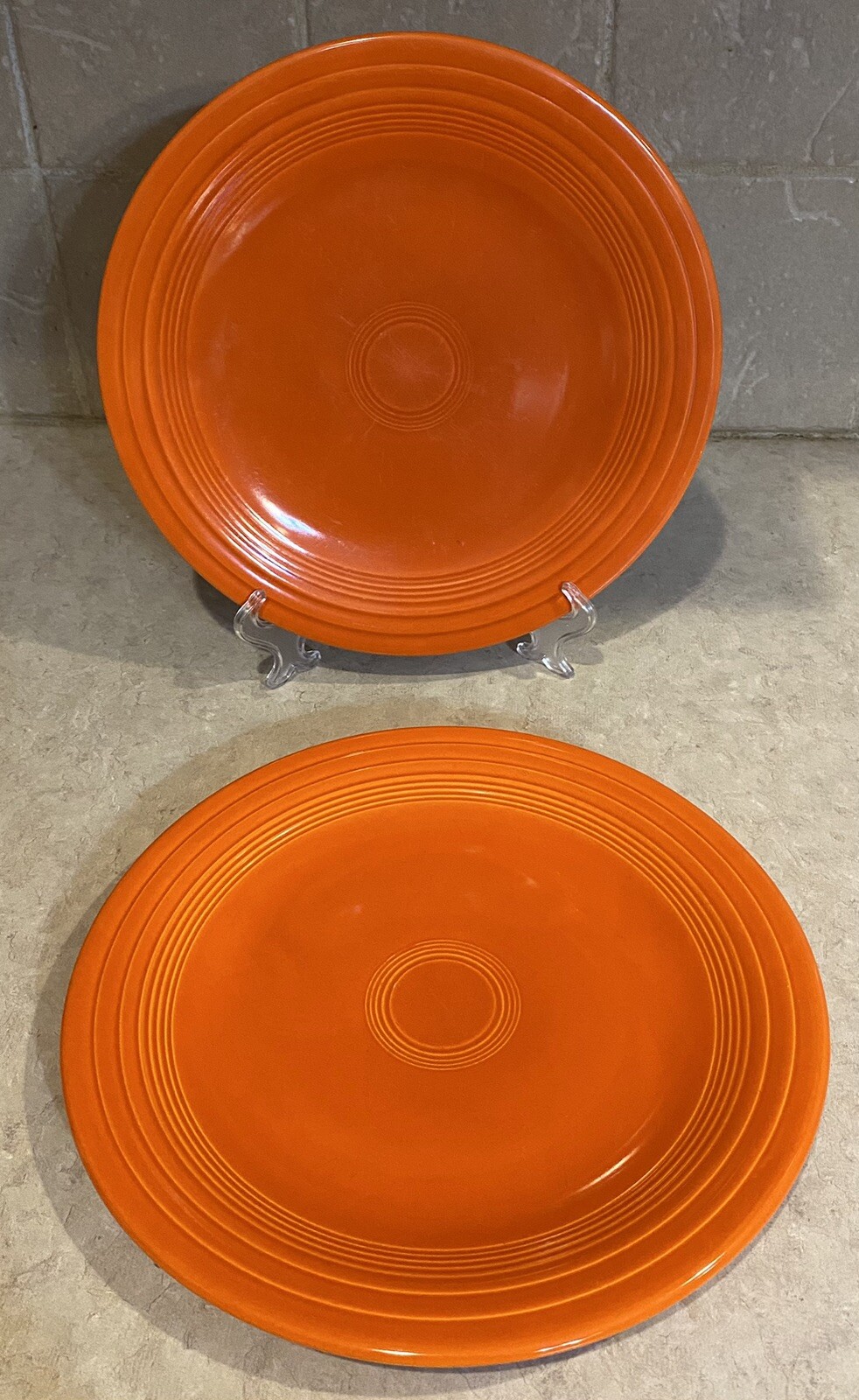 Fiesta Lot Of 2 Vintage Red Dinner Plates~Fiestaware | eBay