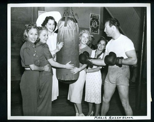 Maxie Rosenbloom & Gaiety Theatre Girls Press Photo Boxing | eBay