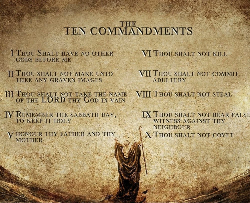 Ten Commandments Catholic Printable