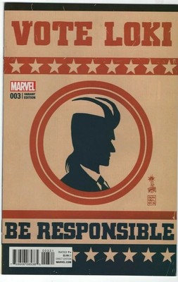 Vote Loki #3 1:25 Francesco Francavilla Variant Marvel Comics 2016 ...